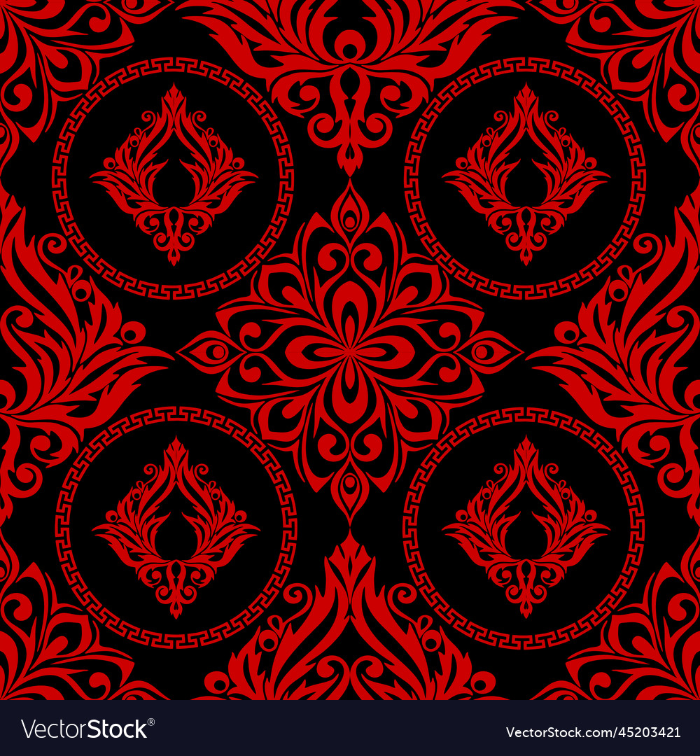 Seamless graphic pattern tile with abstract Vector Image