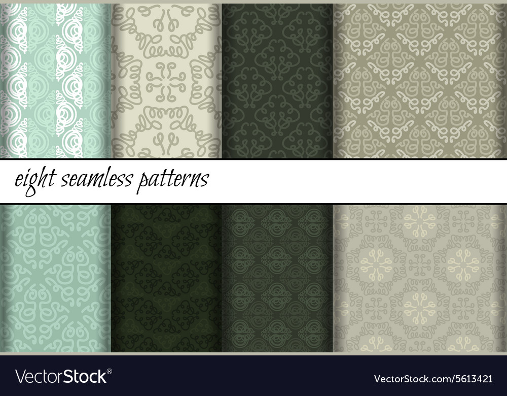Set of seamless patterns can be used for textile Vector Image