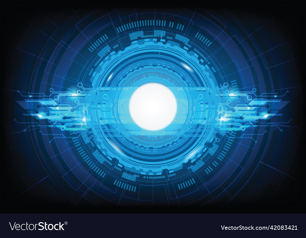 Technology abstract future circle background Vector Image