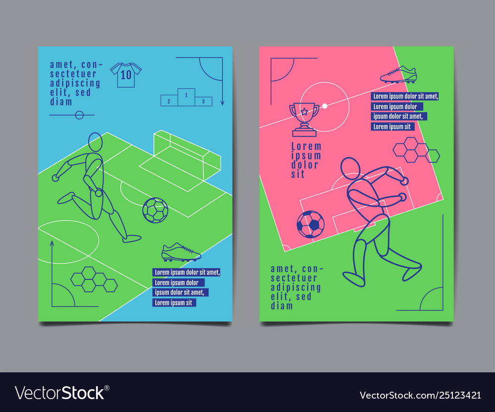 Template sport layout design flat single Vector Image