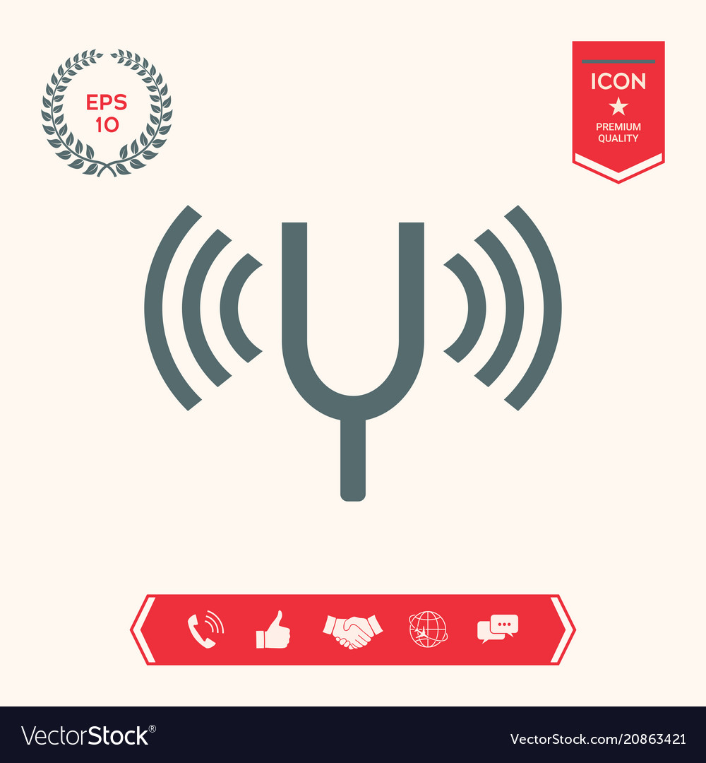 Tuning fork icon Royalty Free Vector Image - VectorStock