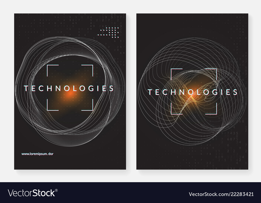 Visualization background technology for big data Vector Image