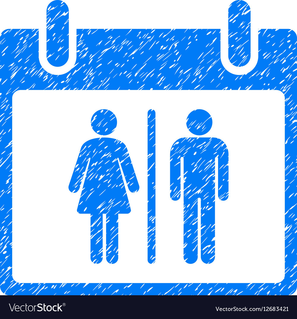 Water Closet Calendar Day Grainy Texture Icon Vector Image Water Closet Calendar Day Grainy Texture Icon Vector Image