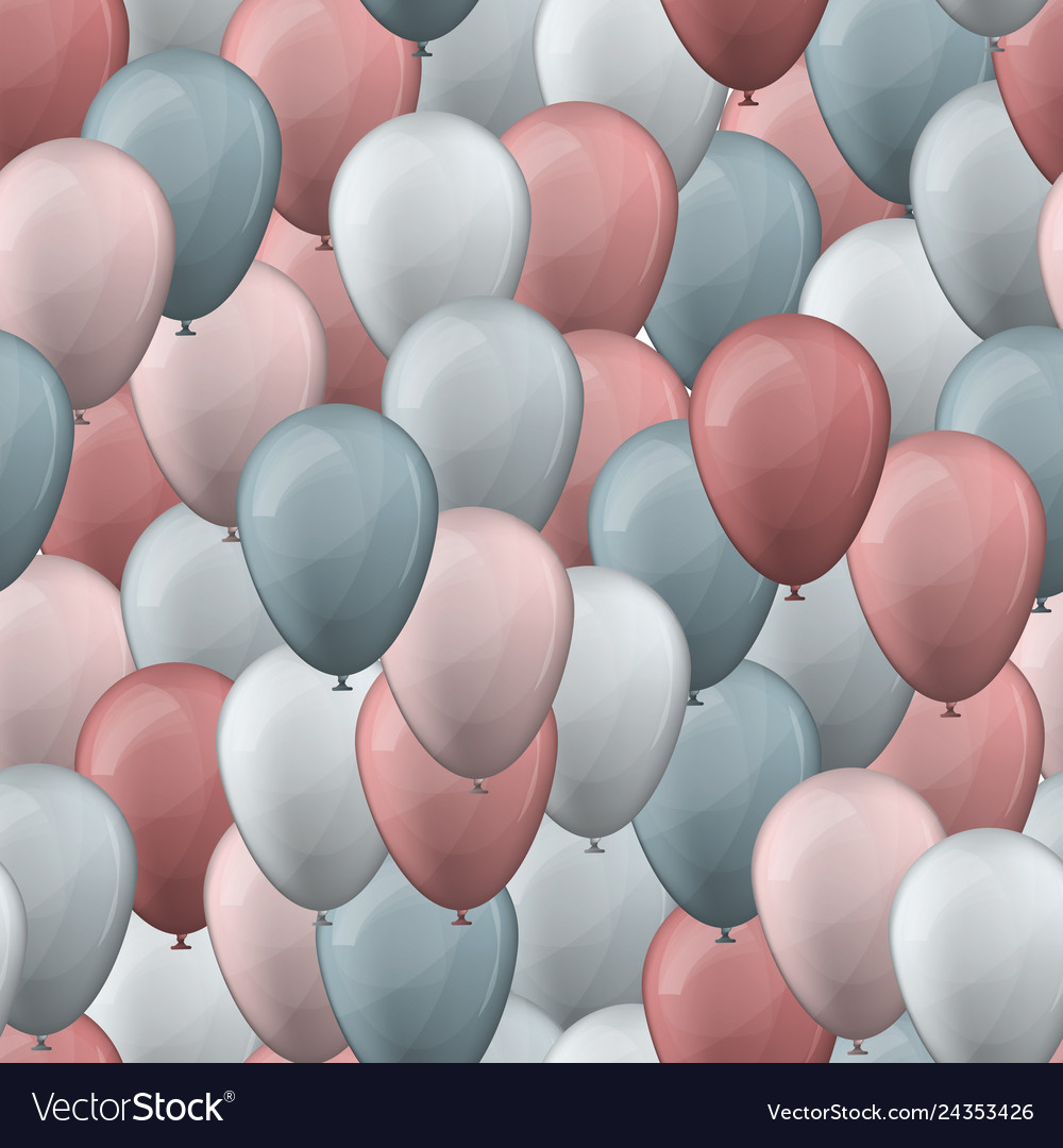 Balloons seamless pattern background Royalty Free Vector