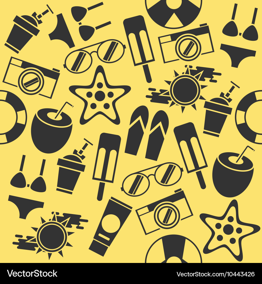 Beach icons set Royalty Free Vector Image - VectorStock