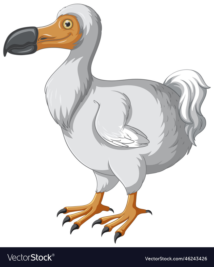 Dodo bird extinct animal Royalty Free Vector Image