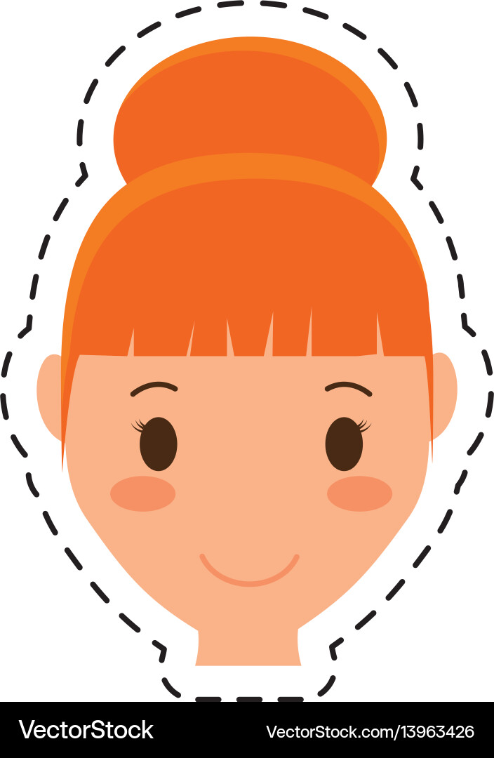 Girl cartoon icon Royalty Free Vector Image - VectorStock
