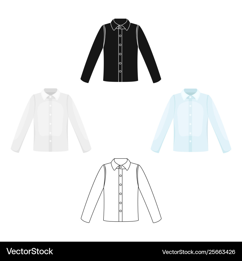 Long sleeve shirt icon Royalty Free Vector Image