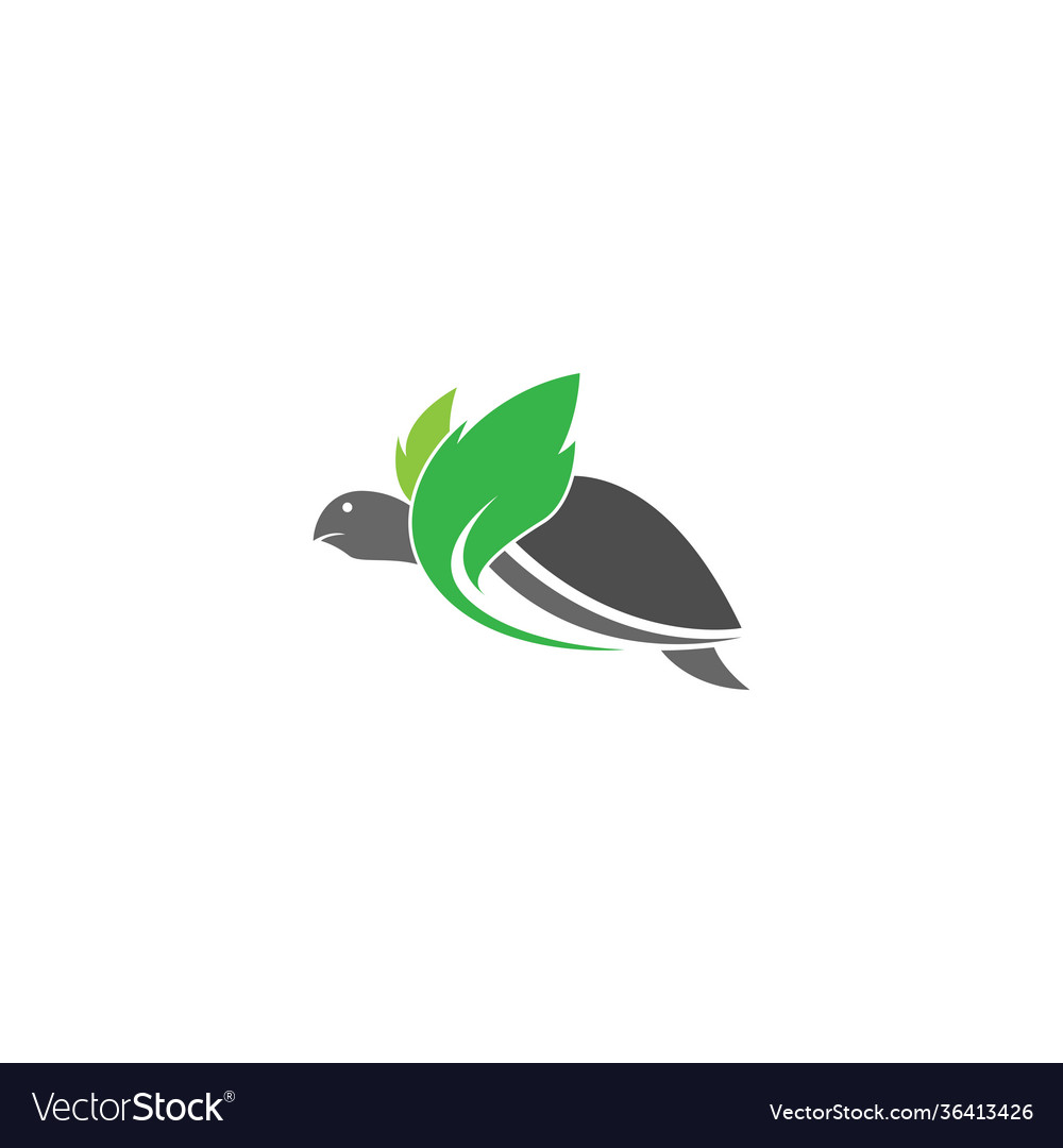 Turtle logo icon template design concept Vector Image