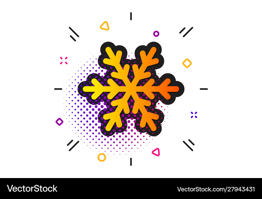 Air conditioning icon snowflake sign hotel Vector Image