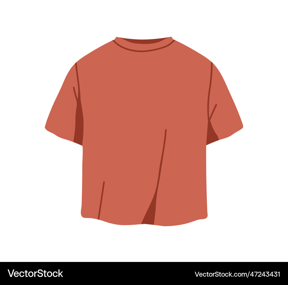 Casual t-shirt unisex basic summer tshirt cotton Vector Image