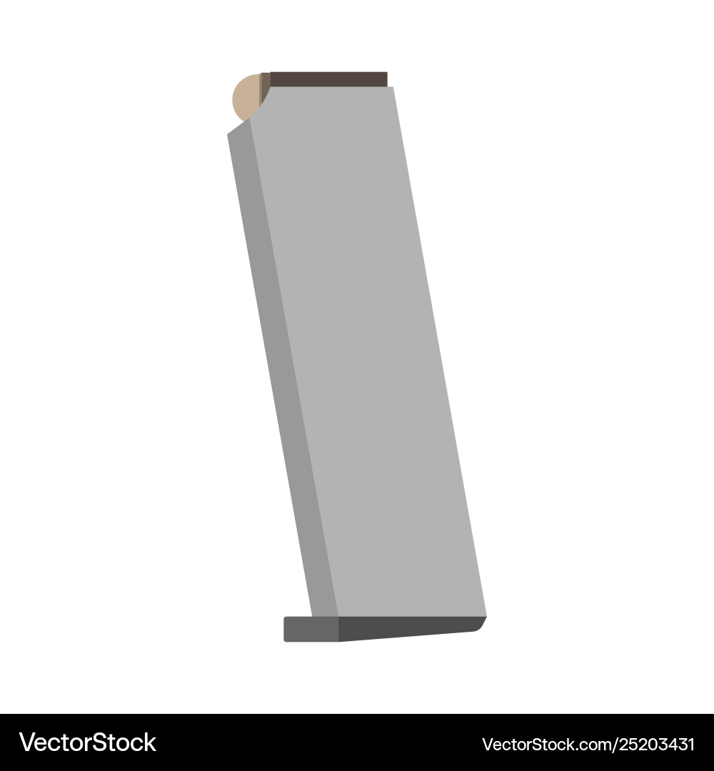 Pistol magazine ammo security icon glock Vector Image