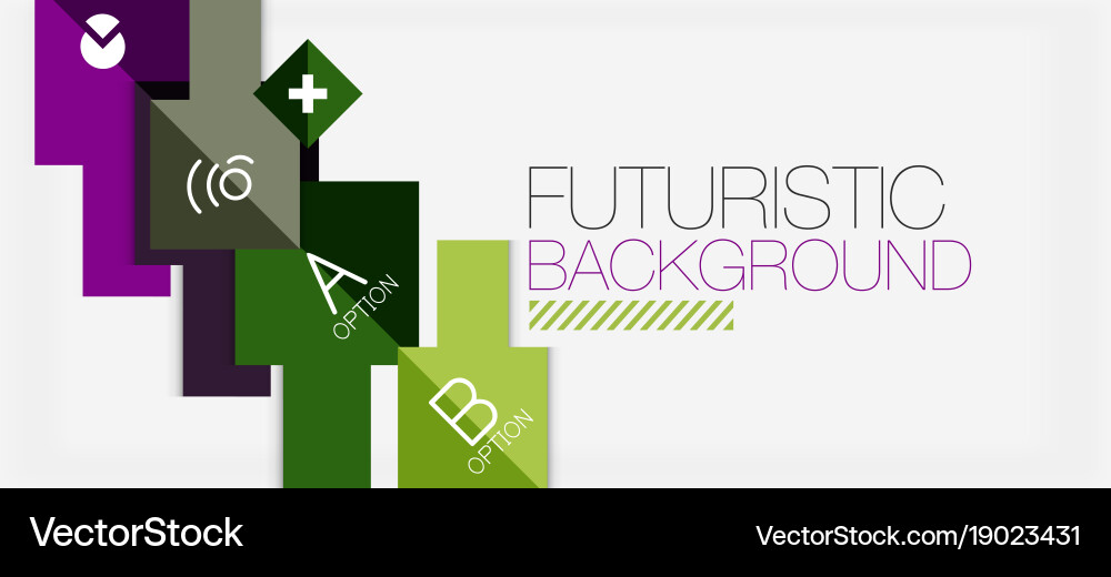 Square shapes banner design geometric abstract Vector Image