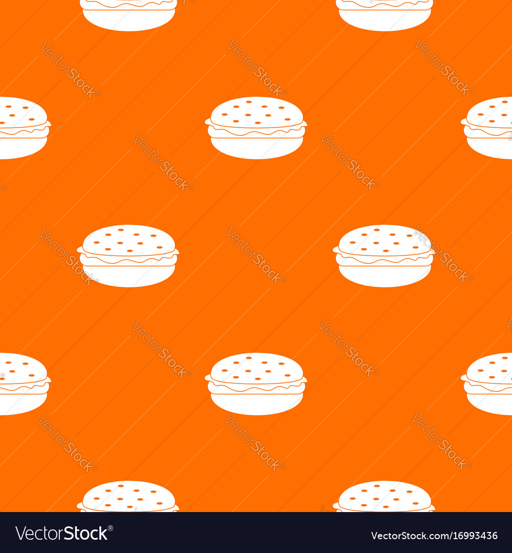 Burger pattern seamless Royalty Free Vector Image