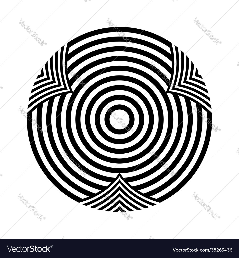 Circle design element Royalty Free Vector Image