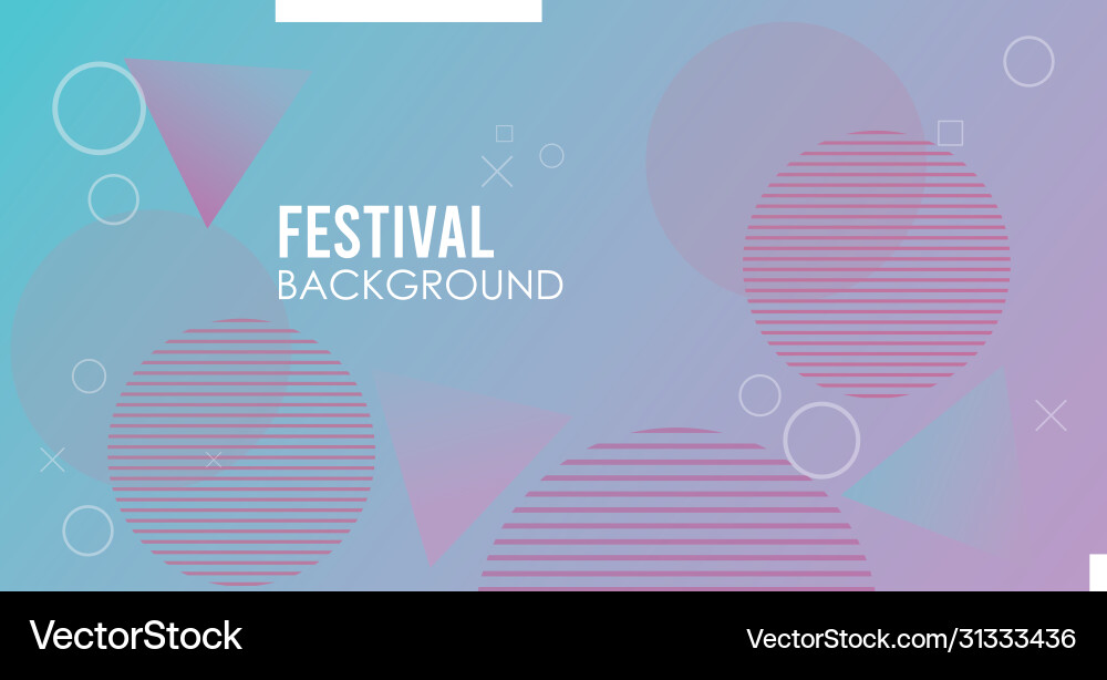 Circles colorful festival background template Vector Image