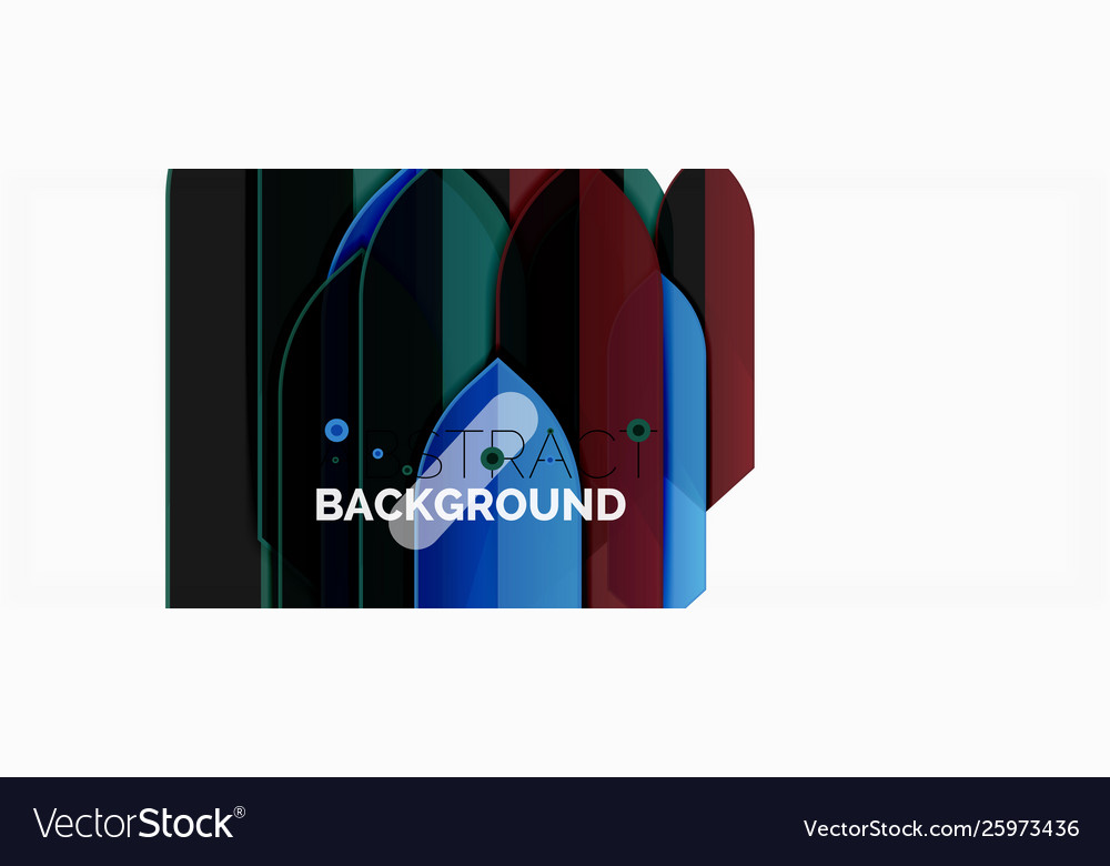 Geometric abstract background dynamic shapes Vector Image