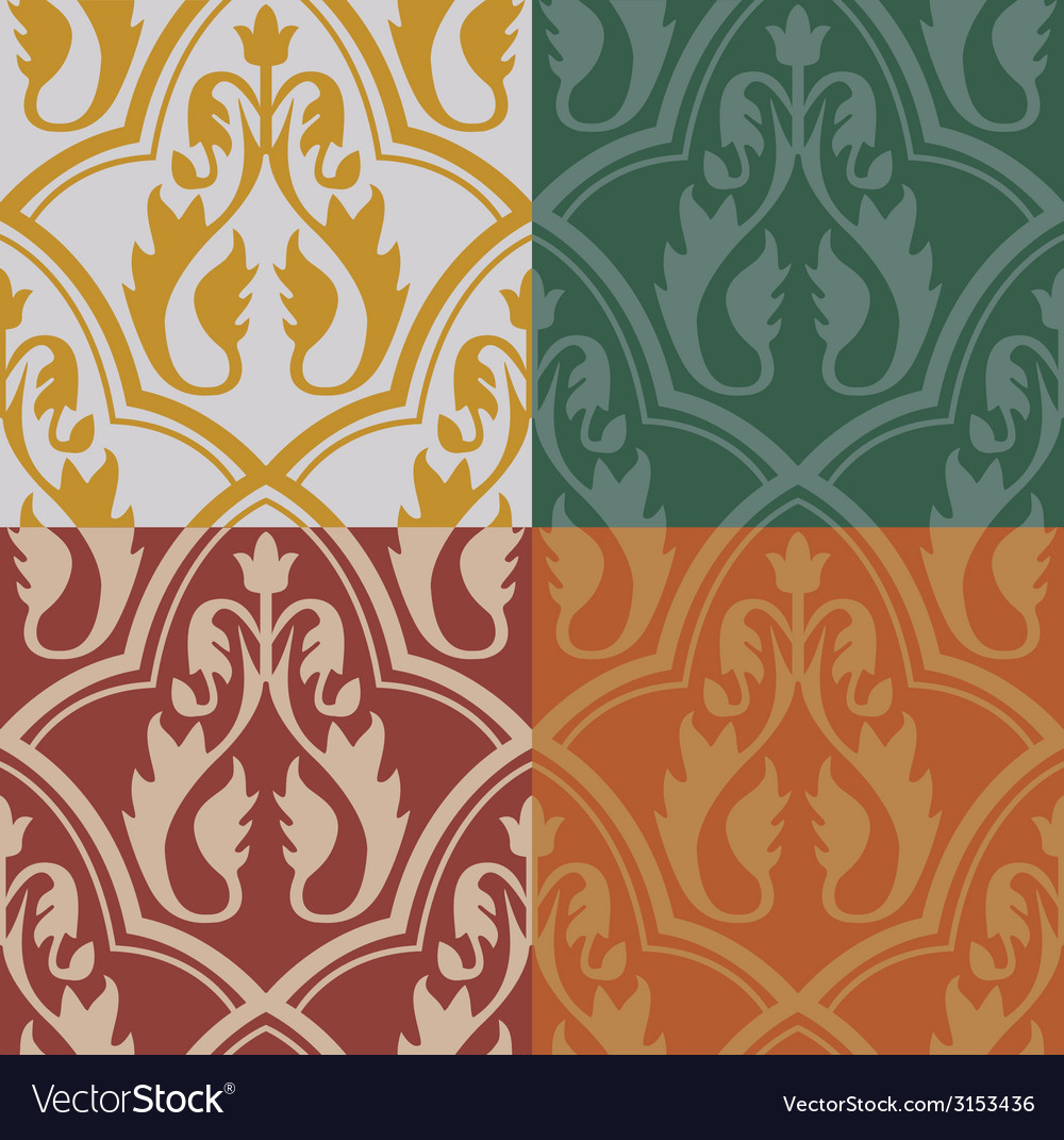 Medieval seamless pattern Royalty Free Vector Image