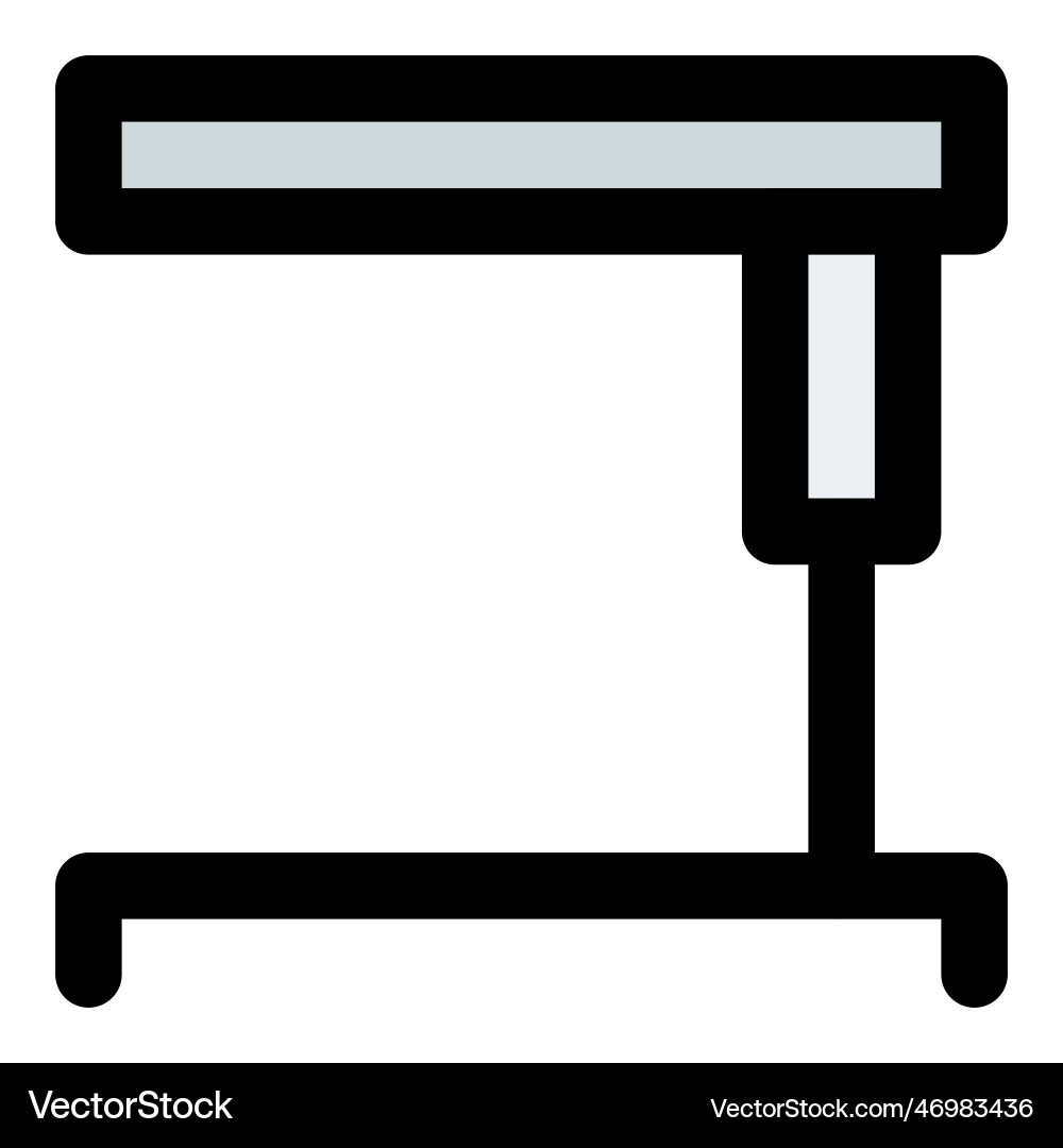 Overbed table used for keeping food trays Vector Image