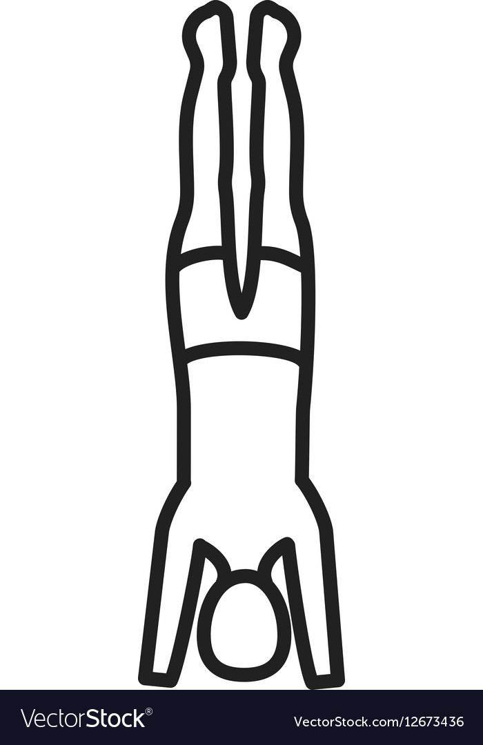 Support Headstand Royalty Free Vector Image - VectorStock