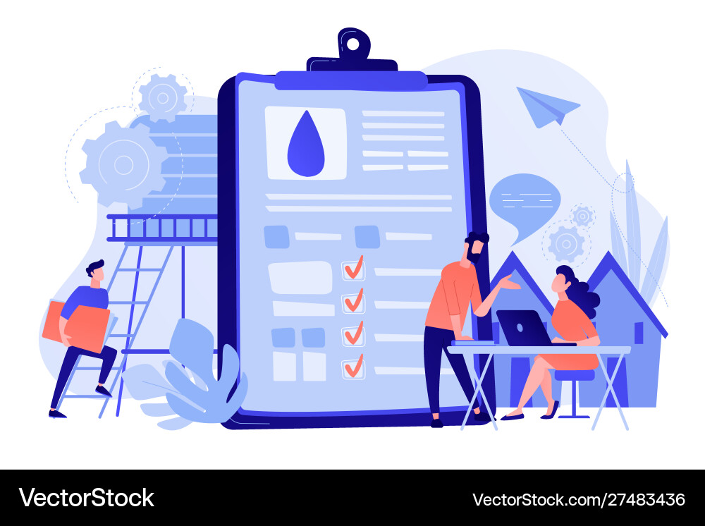 Water management smart city concept Royalty Free Vector