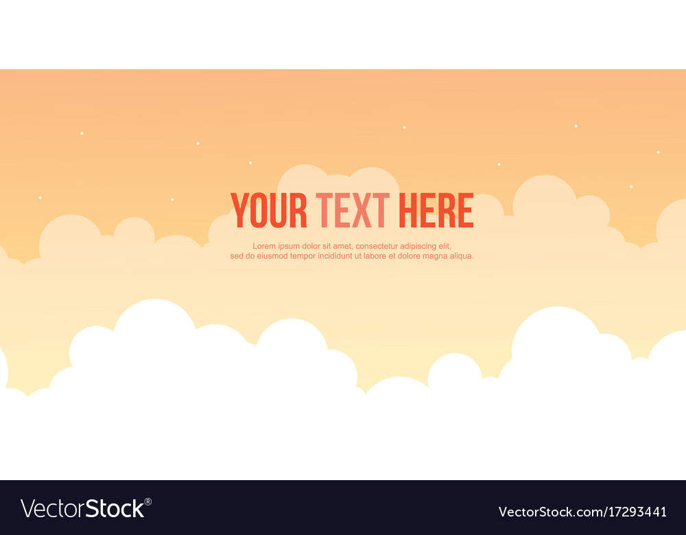 Cloud style header website collection Royalty Free Vector