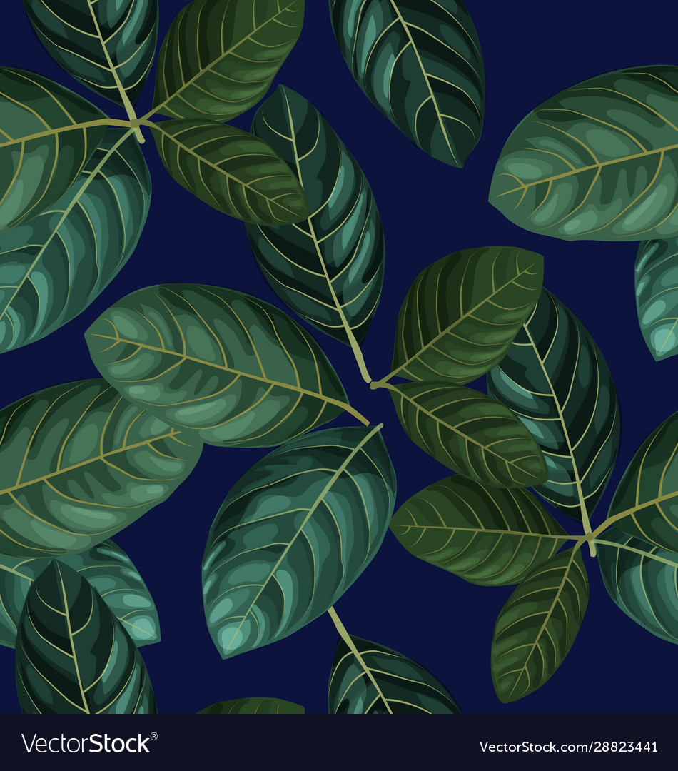 Foliage seamless pattern Royalty Free Vector Image