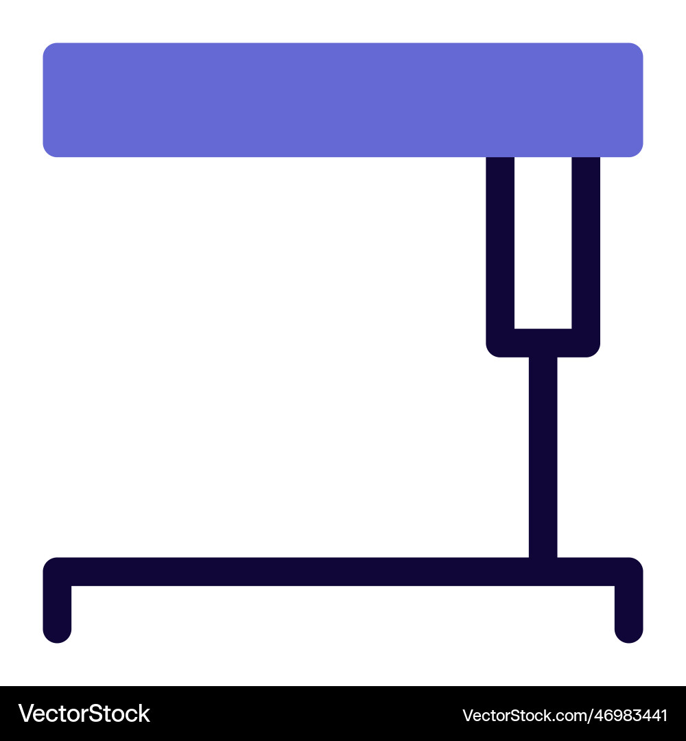 Overbed table used for keeping food trays Vector Image