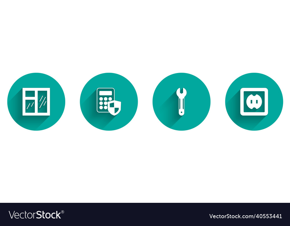 Set Window In Room Security Keypad Access Panel Vector Image