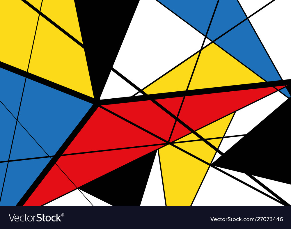 Abstract triangles geometric colorful pattern Vector Image