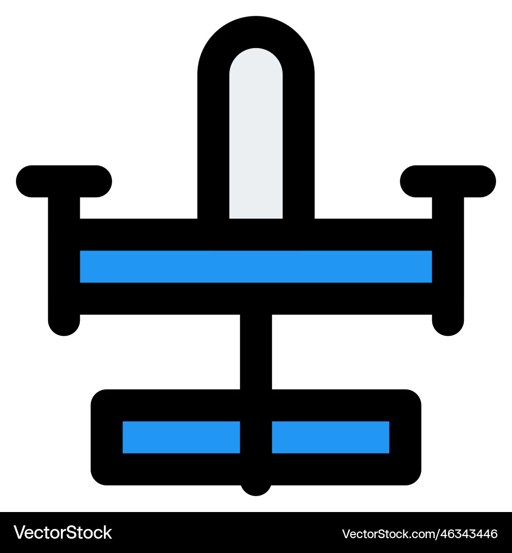 An aircraft equipped with tilting rotors Vector Image