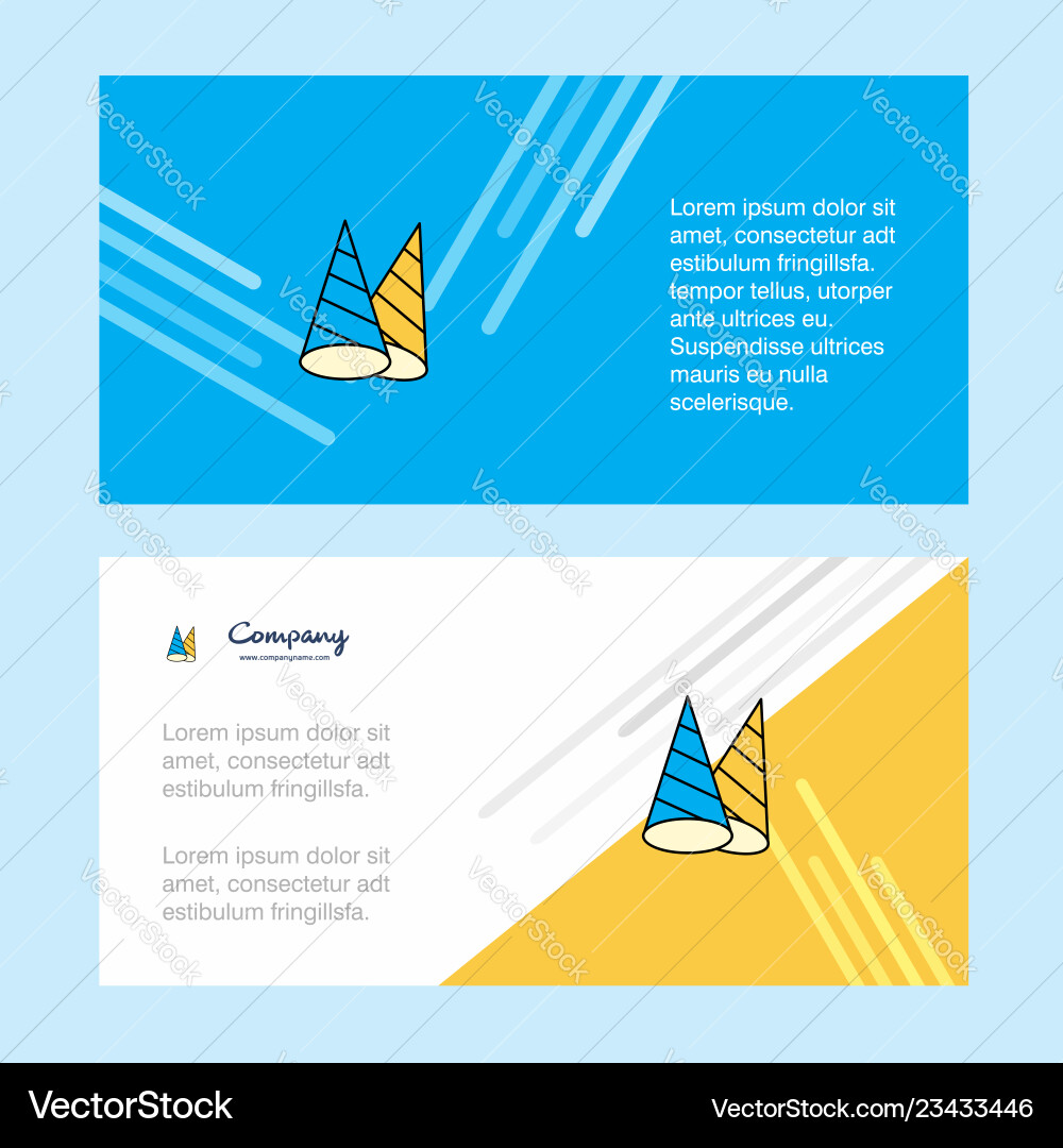 Cone cap abstract corporate business banner Vector Image