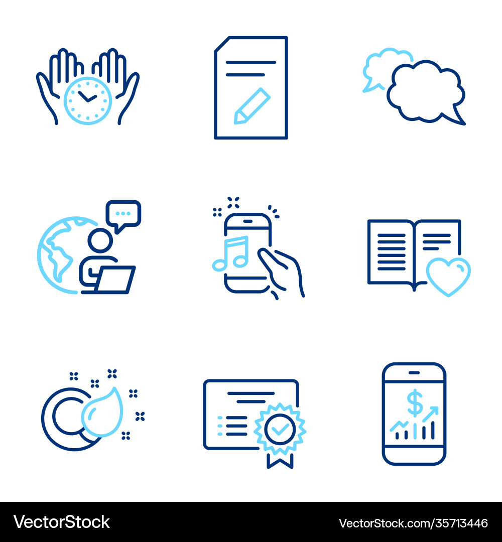 Education icons set included icon as edit Vector Image