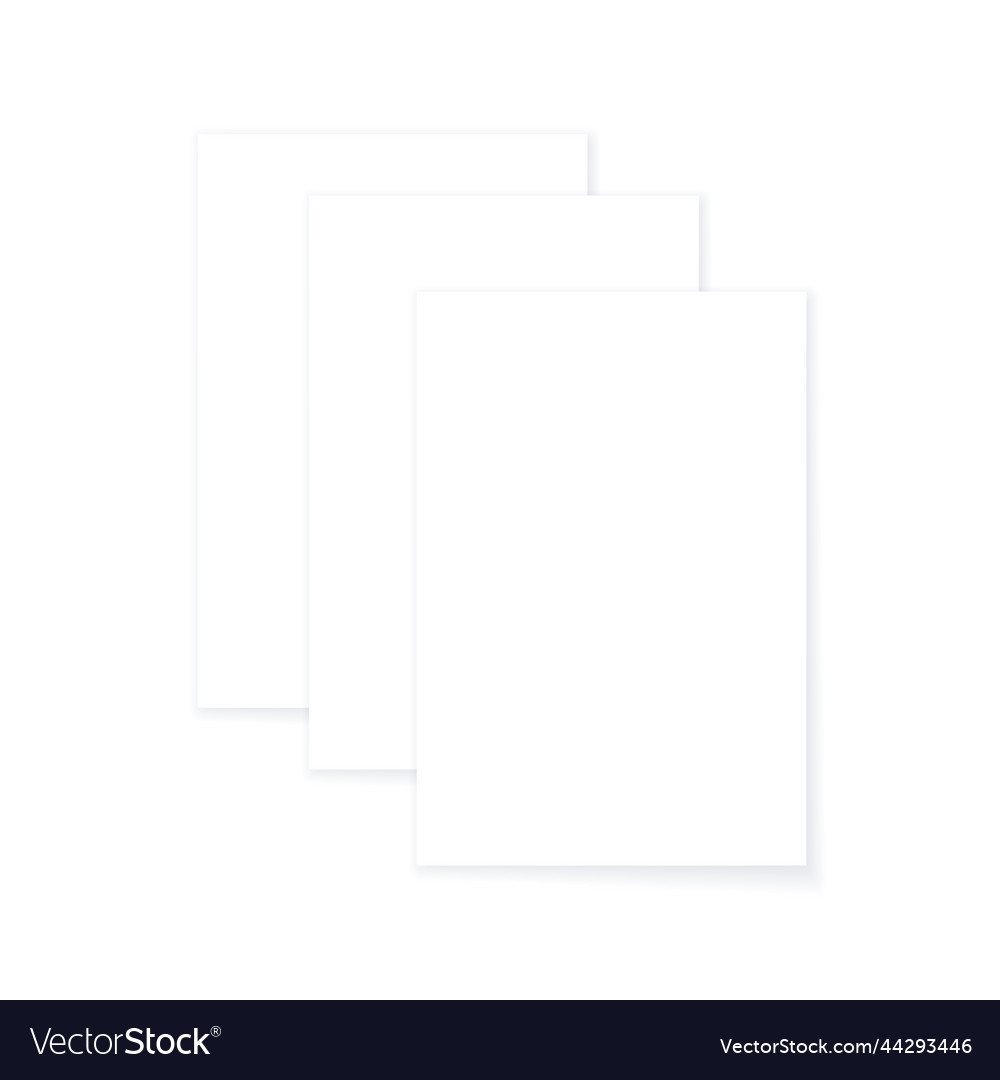 Paper document stack Royalty Free Vector Image