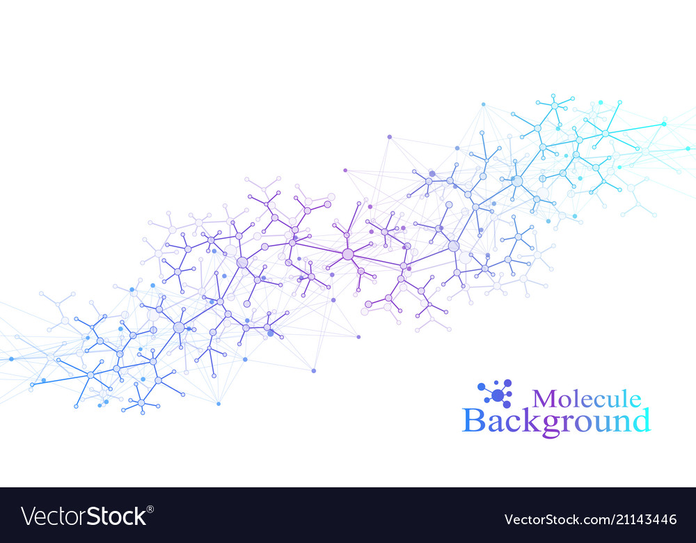 Scientific chemistry pattern structure molecule Vector Image