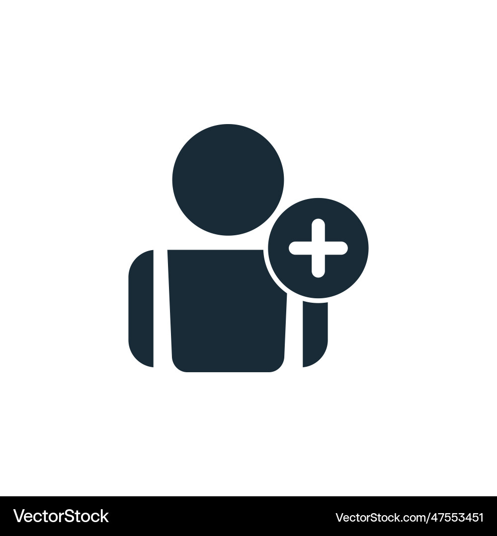 Avatar profile add friend icon design template Vector Image