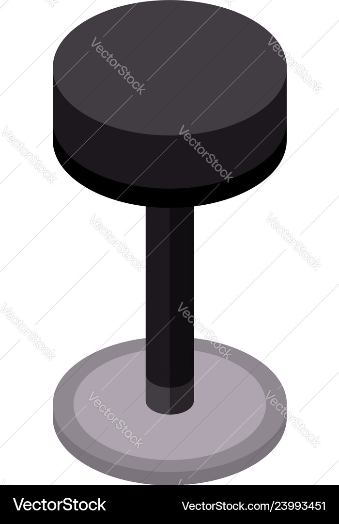 Bar chair icon isometric style Royalty Free Vector Image