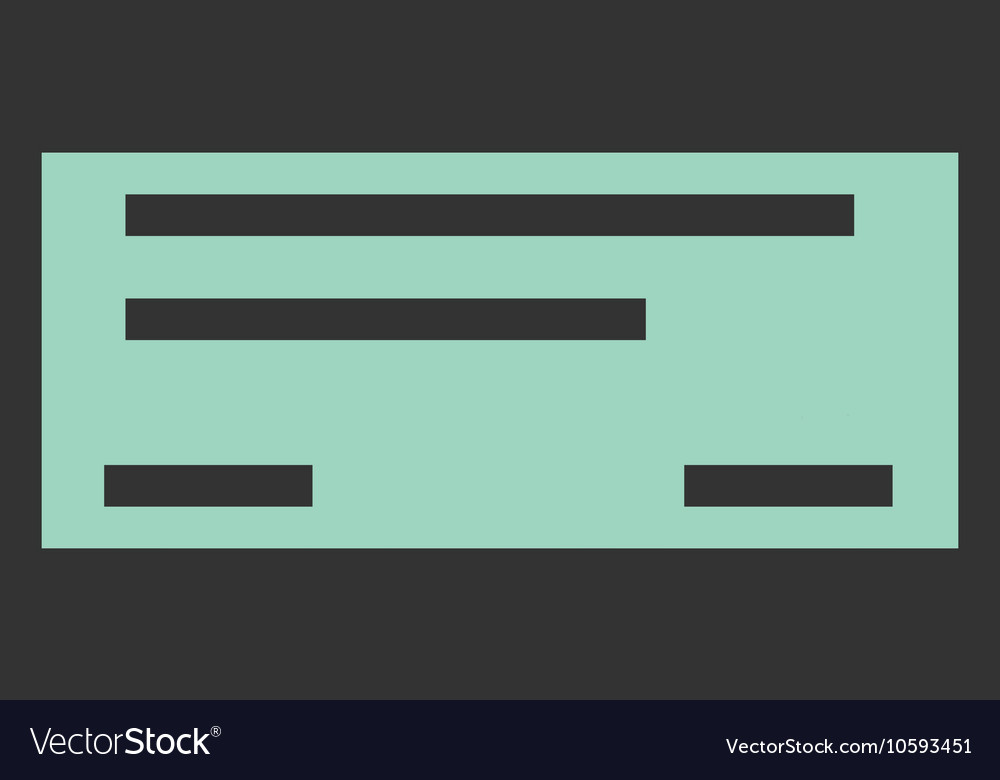 Cheque Royalty Free Vector Image - VectorStock