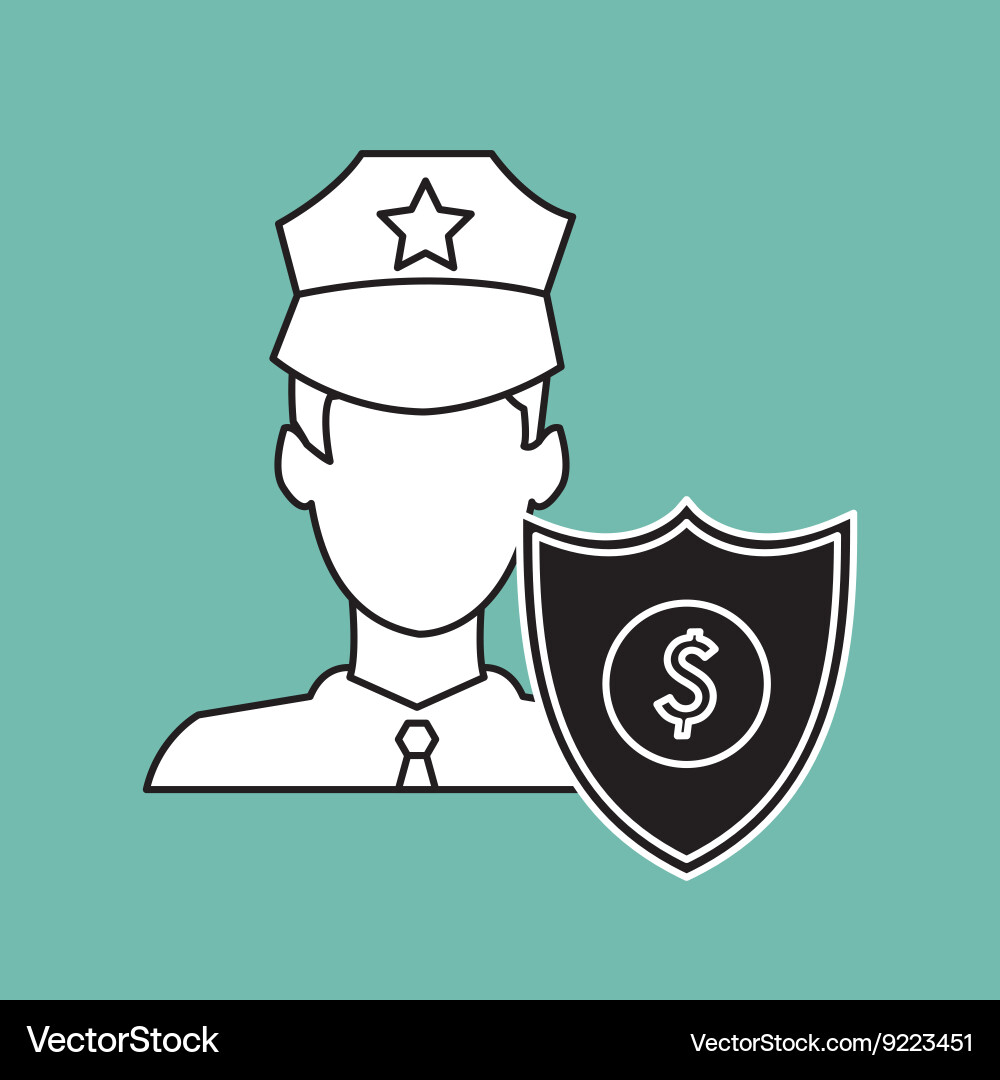 Insurance design safety icon isolated Royalty Free Vector