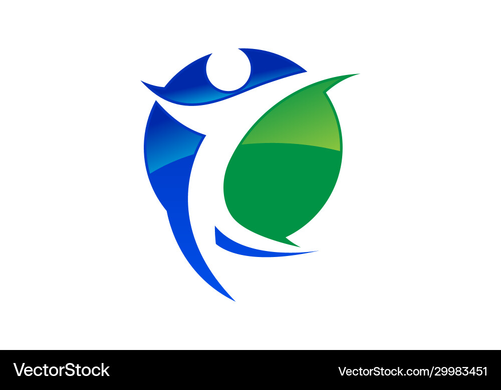 People negative sign in a rounded shape blue Vector Image