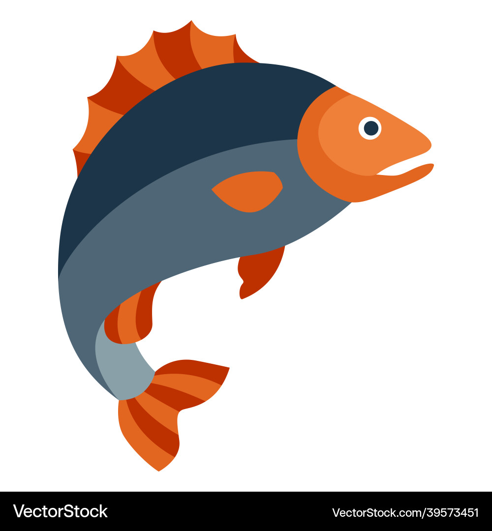 Stylized of fish image for design Royalty Free Vector Image