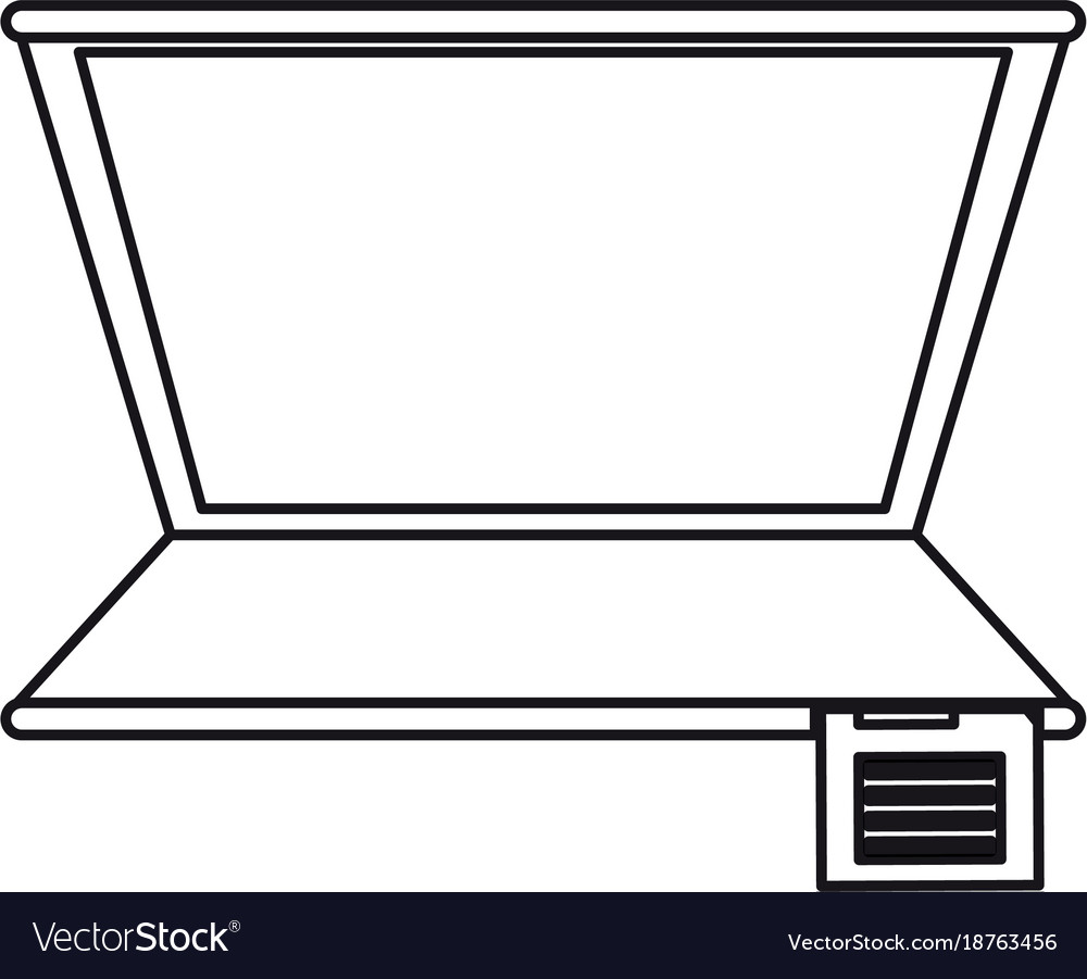 Laptop computer design Royalty Free Vector Image