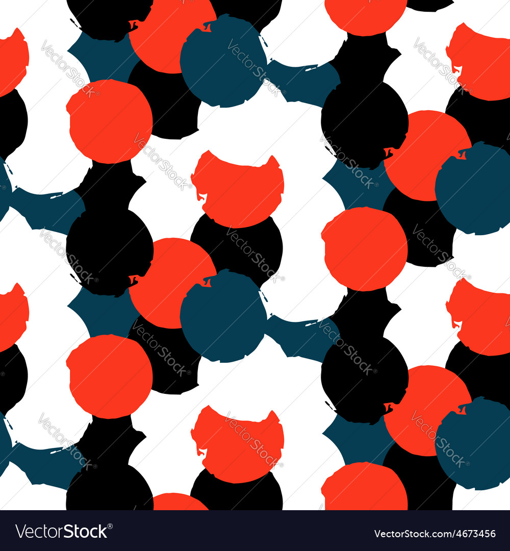 Pattern with big circles Royalty Free Vector Image