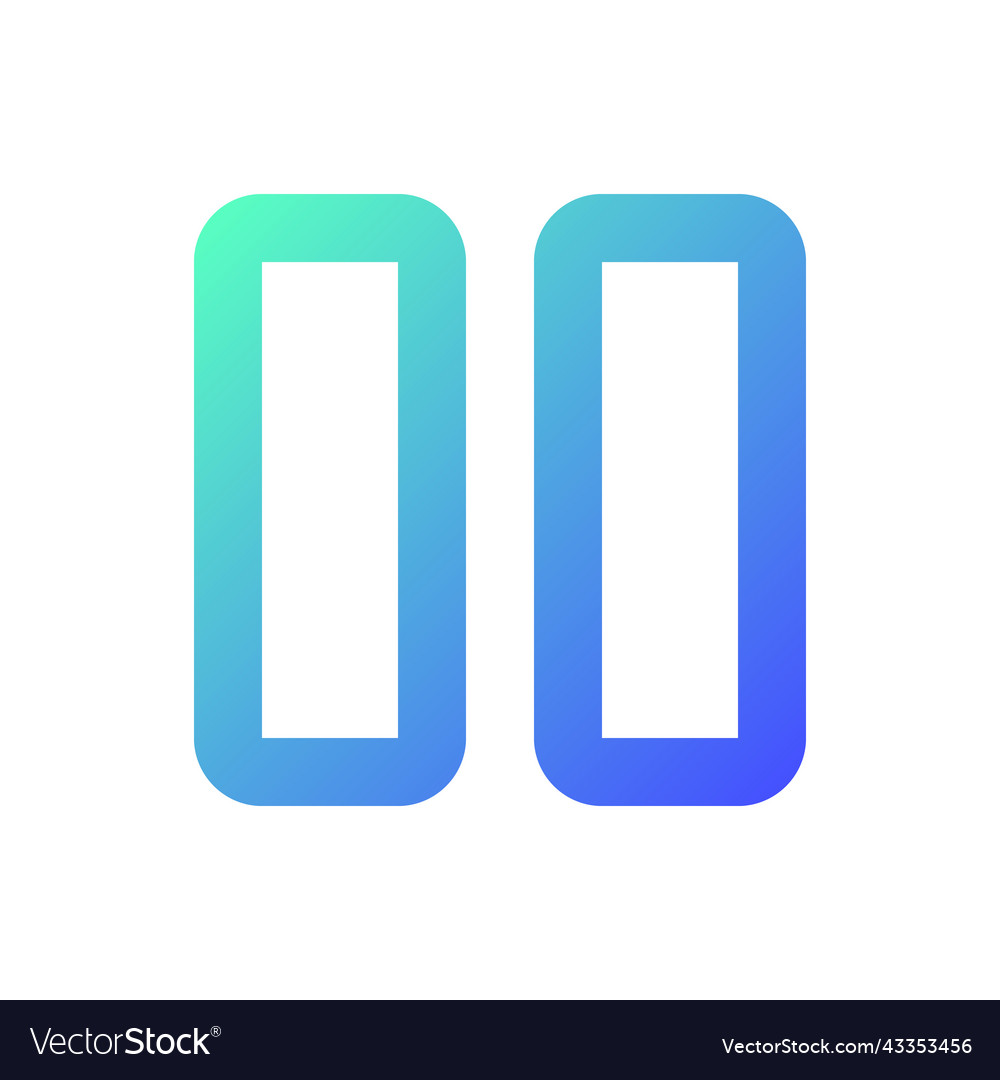 Pause-Taste Pixel perfekte Steigung lineare ui-Symbol