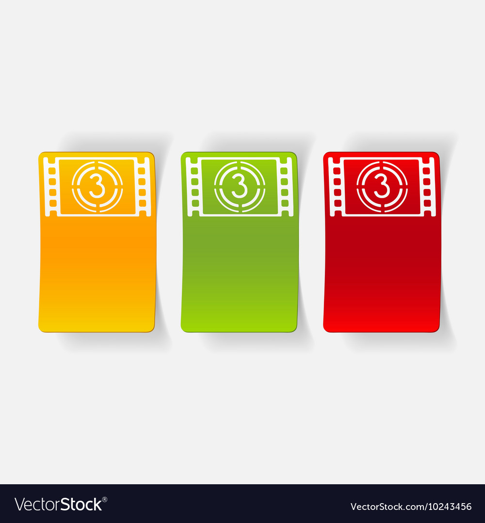 Realistic design element countdown Royalty Free Vector Image