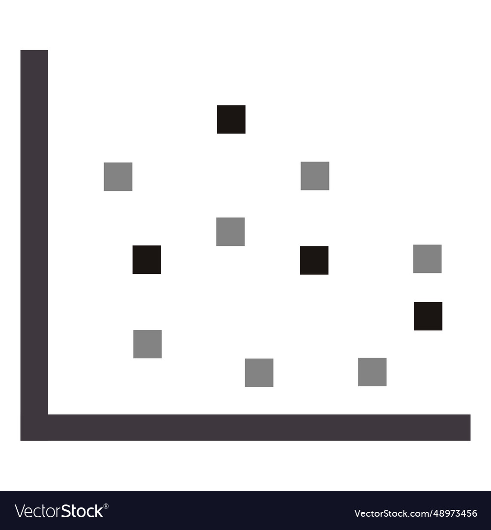 Scatter graph tool Royalty Free Vector Image - VectorStock