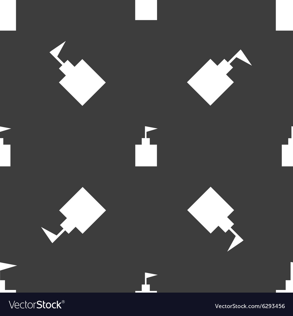 Tower icon set flat modern seamless pattern Vector Image