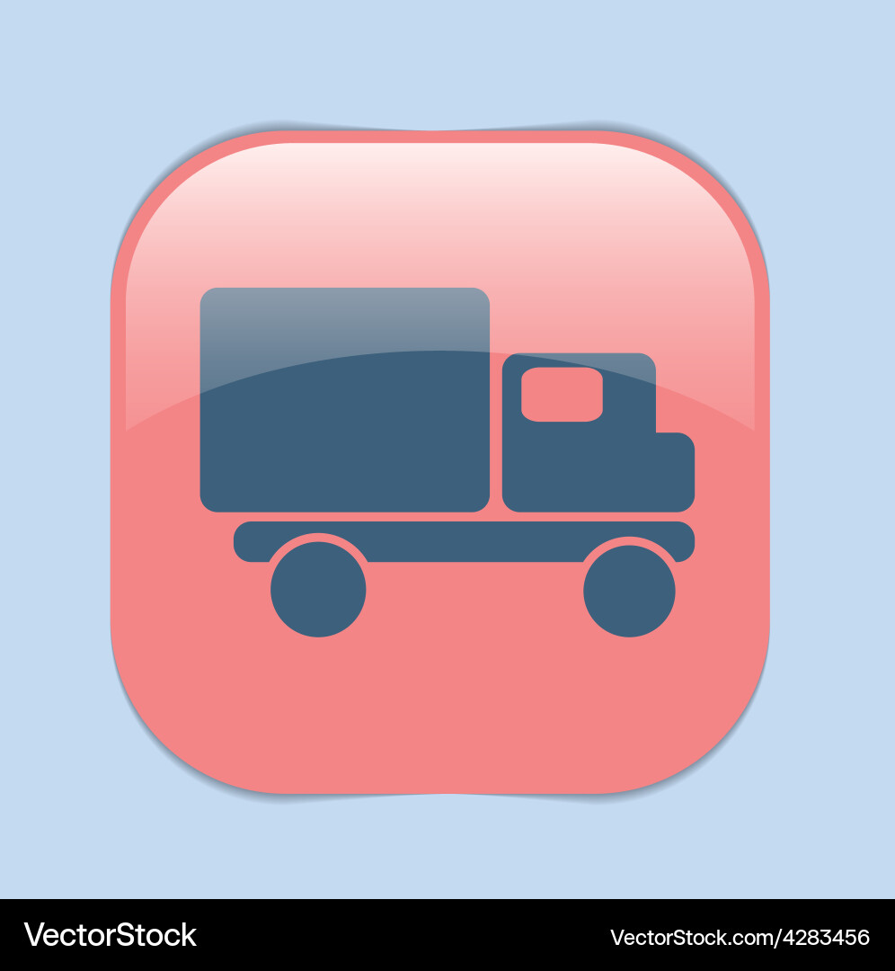 Truck logistic icon symbol laden Royalty Free Vector Image