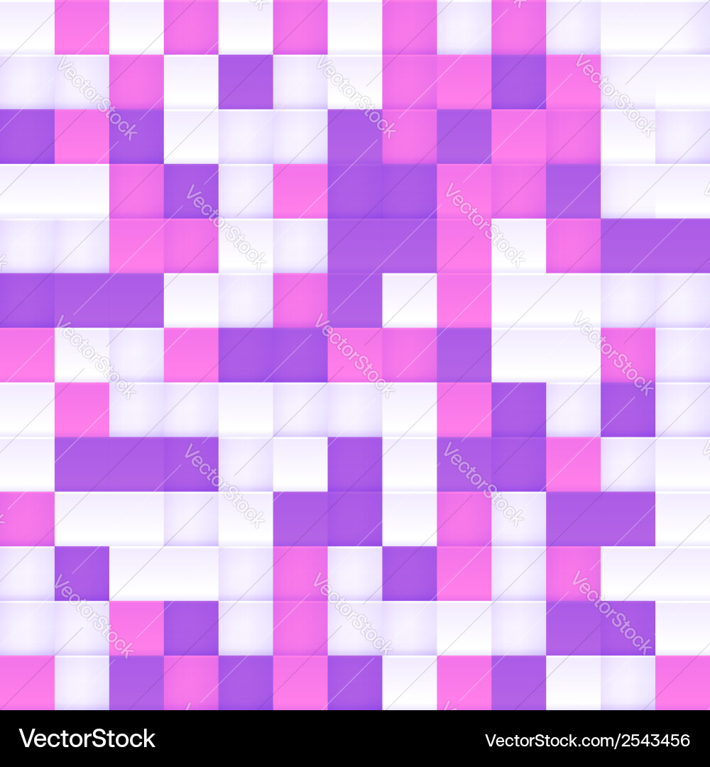White pink and purple squared mosaic Royalty Free Vector