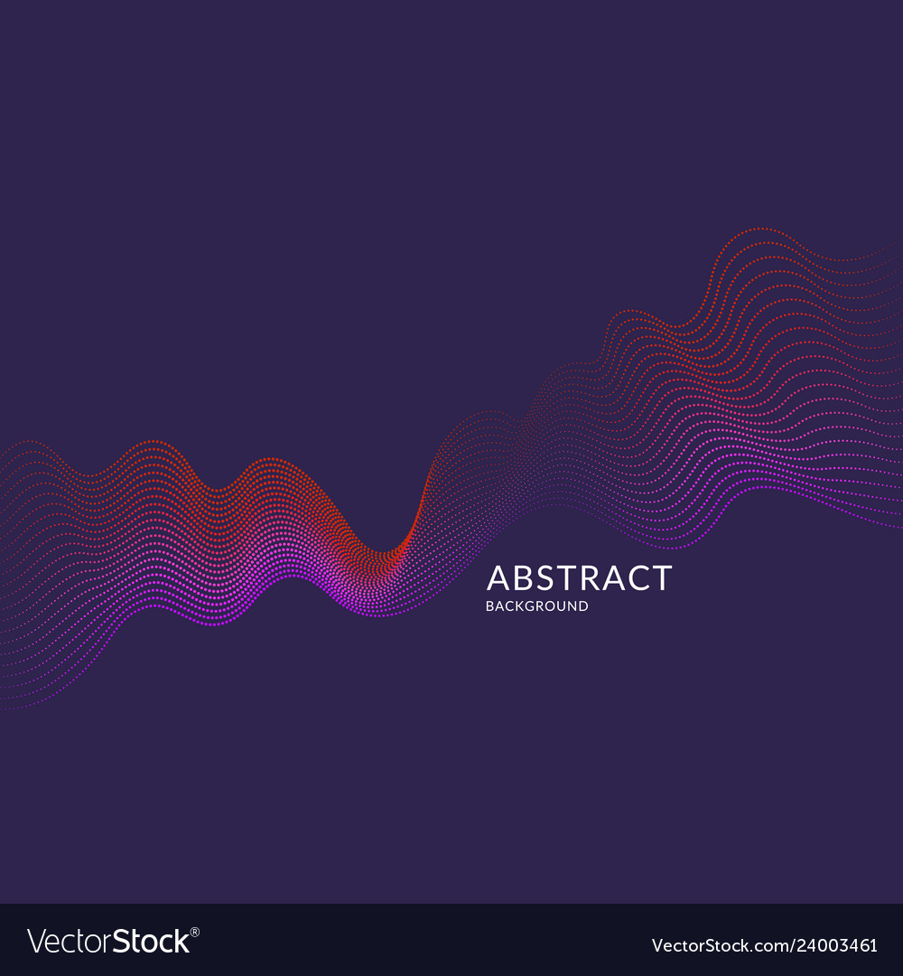 Abstract background with dynamic waves Royalty Free Vector